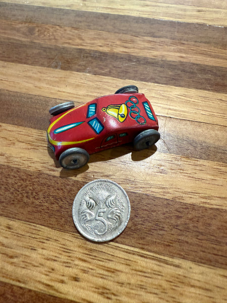 Vintage Japanese Tiny Red Litho Bell Car 1950’s – kollecta-world